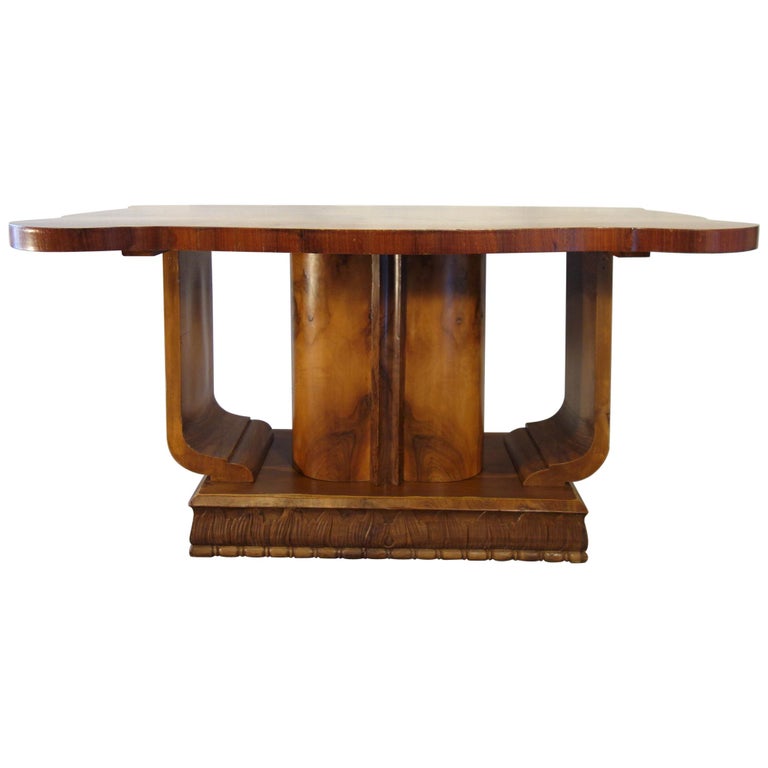 Mid Century Art Deco Sculptural Butterfly Walnut Burl Veneer Centre ...