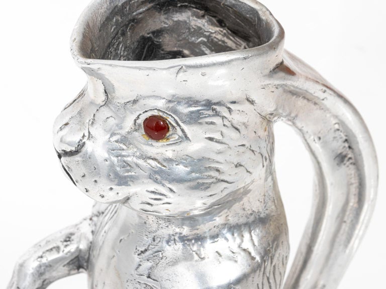 Midcentury Arthur Court Pewter Bunny Rabbit Water Pitcher at 1stDibs ...