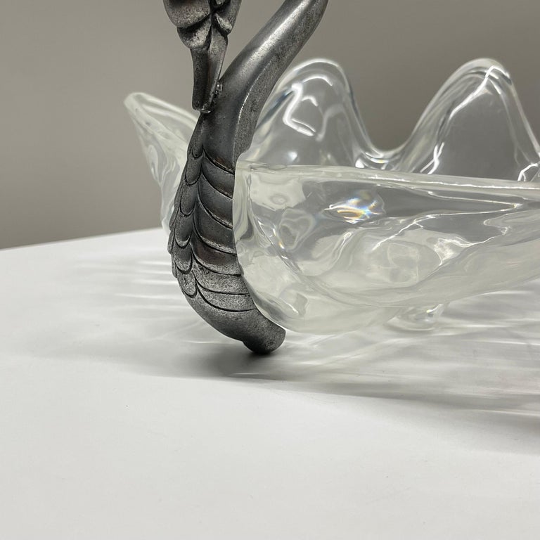 Midcentury Arthur Court Swan Shell Centerpiece Severing Dish, Usa ...