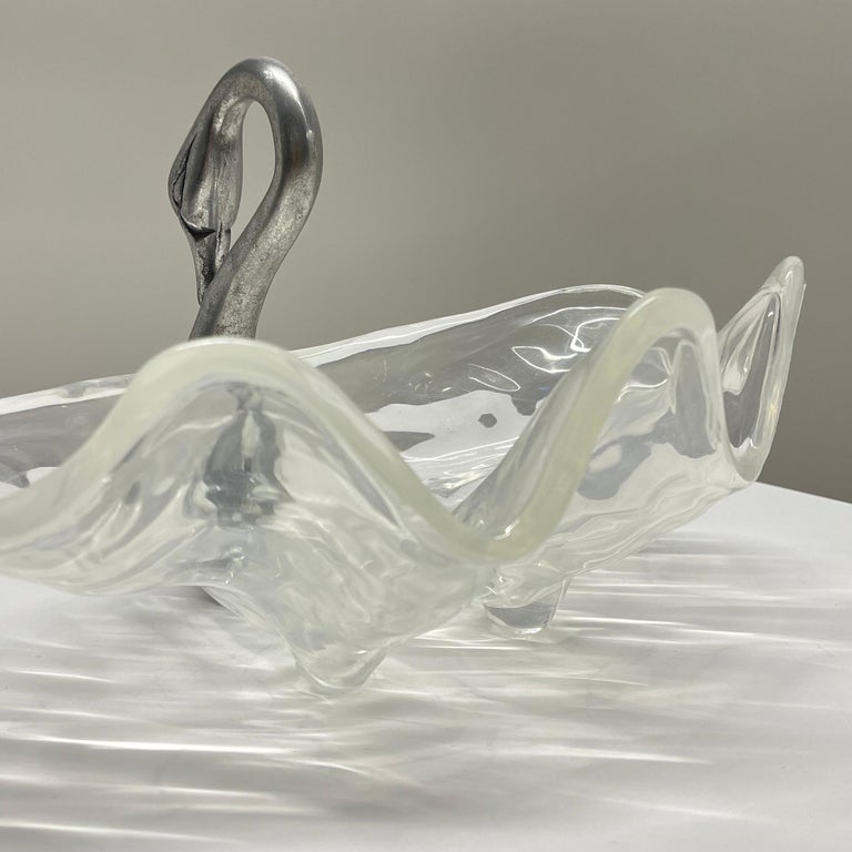 Midcentury Arthur Court Swan Shell Centerpiece Severing Dish, Usa ...