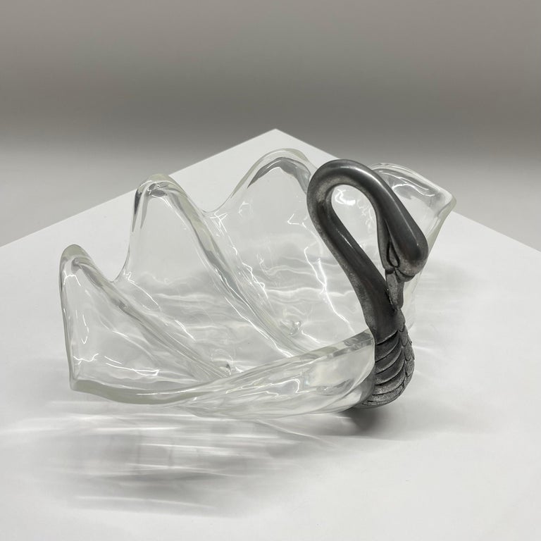 Midcentury Arthur Court Swan Shell Centerpiece Severing Dish, Usa ...