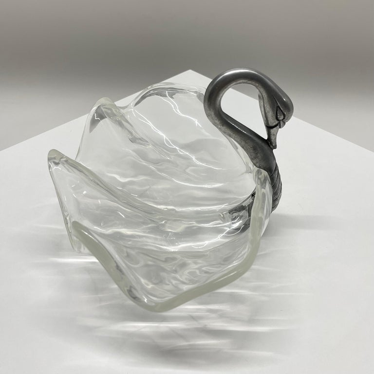 Midcentury Arthur Court Swan Shell Centerpiece Severing Dish, Usa ...