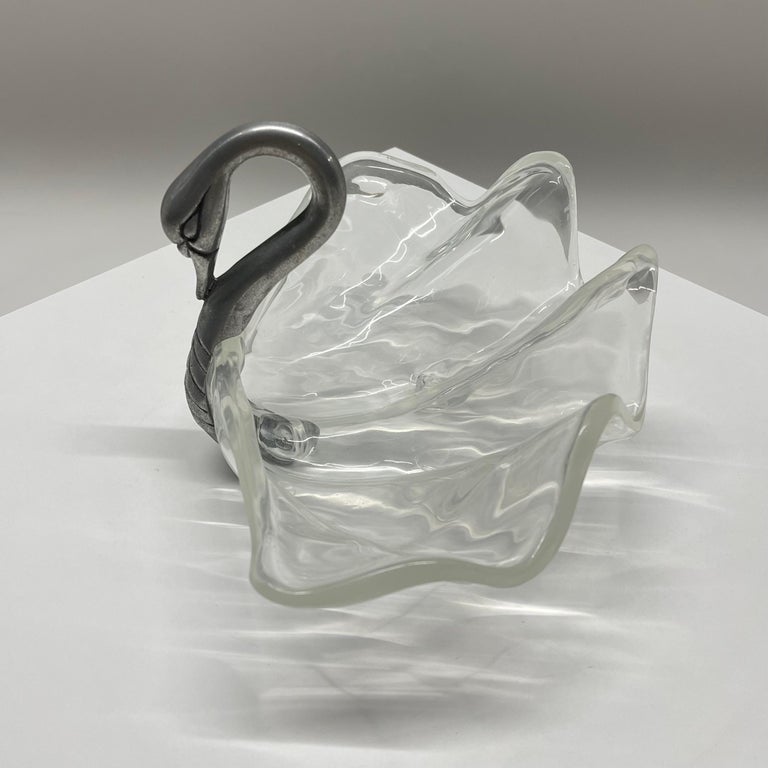 Midcentury Arthur Court Swan Shell Centerpiece Severing Dish, Usa ...