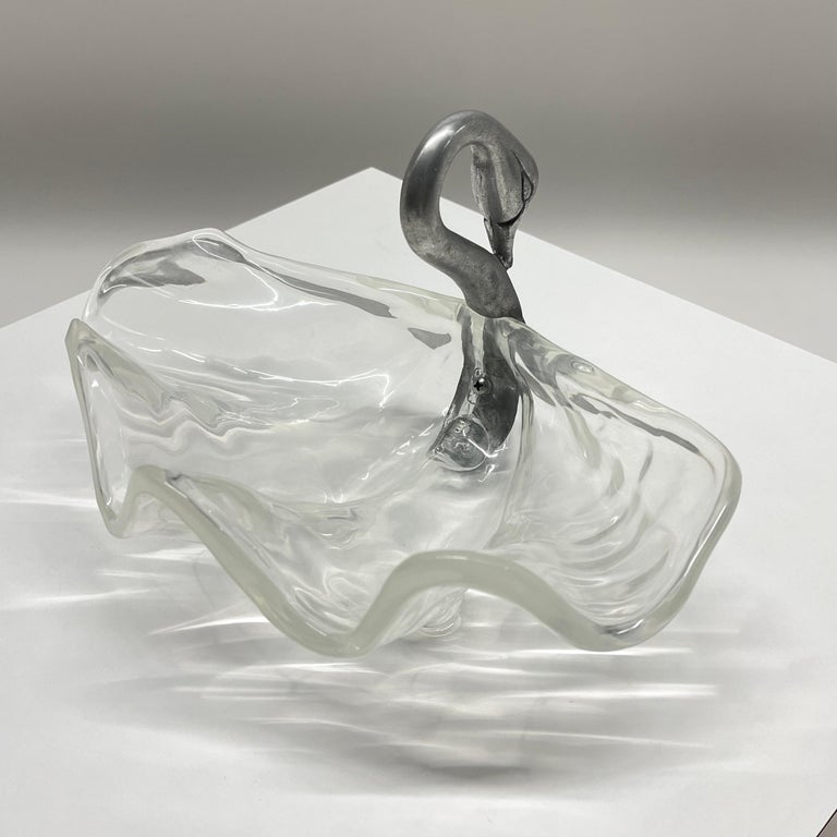 Midcentury Arthur Court Swan Shell Centerpiece Severing Dish, Usa ...