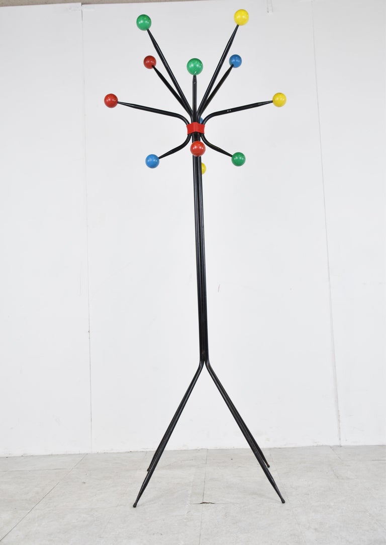Mid century atomic coat stand, 1950s For Sale at 1stDibs