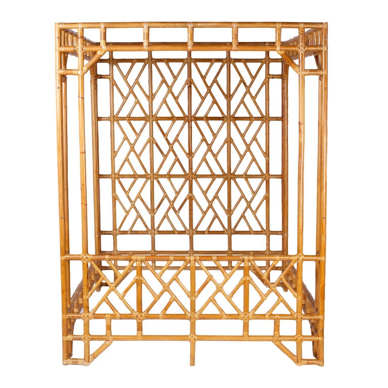 Midcentury Bamboo Canopy Bed at 1stDibs