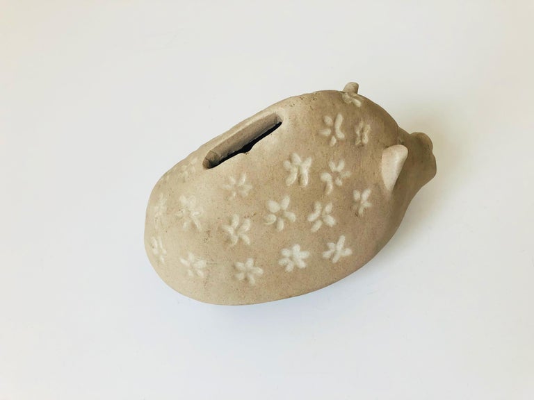 Mid Century Bennington Pottery Handmade Pig Bank by David Gil and ...