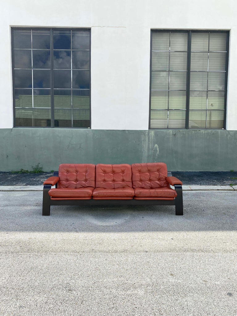 Mid-Century Bentwood Lounge Sofa in the Style of Gotte Mobler For Sale ...