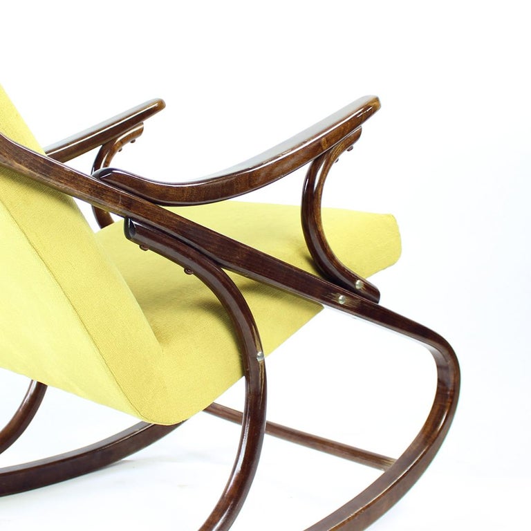 Mid Century Bentwood Rocking Armchair By Ton, Czechoslovakia 1960s For ...