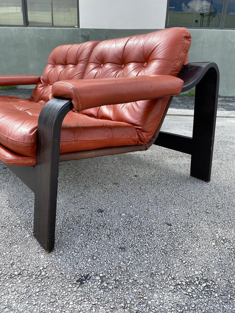 Mid-Century Bentwood Settee in the Style of Gotte Mobler For Sale at ...