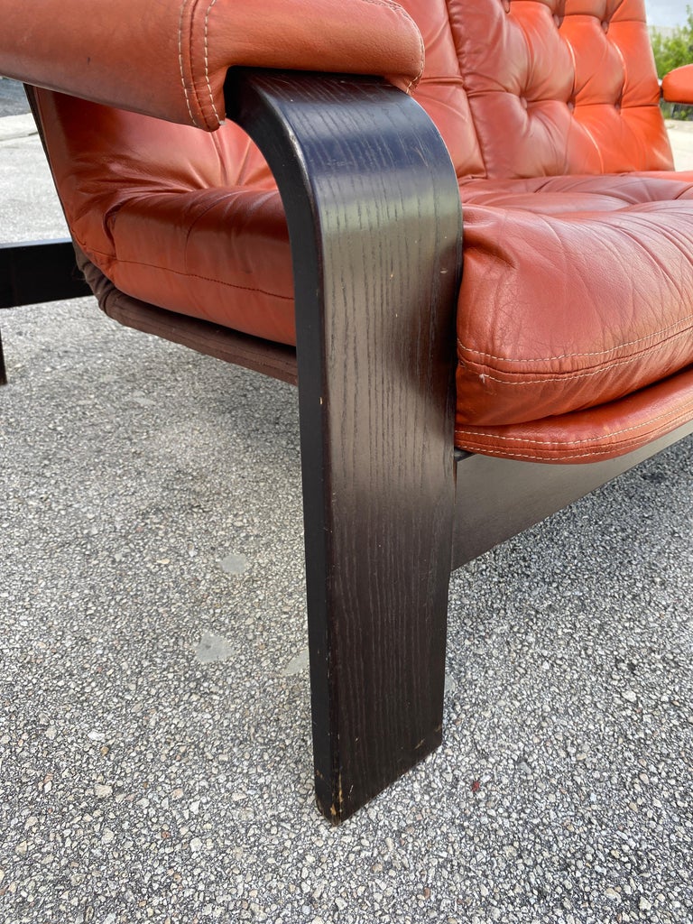 Mid-Century Bentwood Settee in the Style of Gotte Mobler For Sale at ...