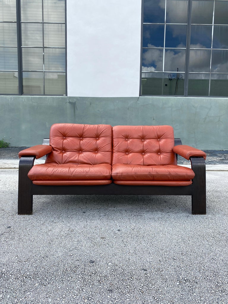 Mid-Century Bentwood Settee in the Style of Gotte Mobler For Sale at ...