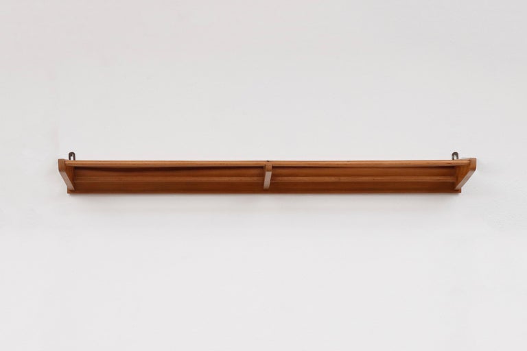 Midcentury Birch Spindle Wall Coat and Hat Rack at 1stDibs