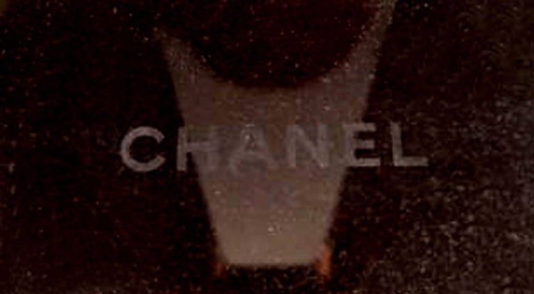 Midcentury Black Plexi Glass and Brass Table Mirror by Chanel, 1960s at ...