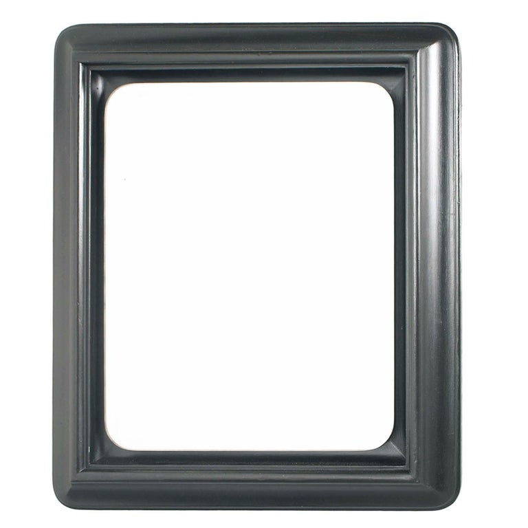 Midcentury Black Wall Mirror, Painted Walnut by Sergio Mazza for ...