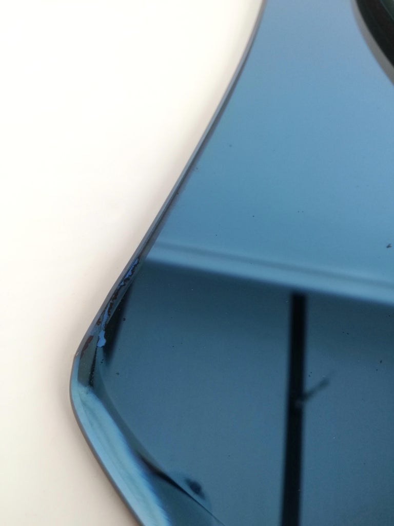 Mid-Century Blue Bevelled Glass Mirror by Veca, Italy 1960 For Sale at ...