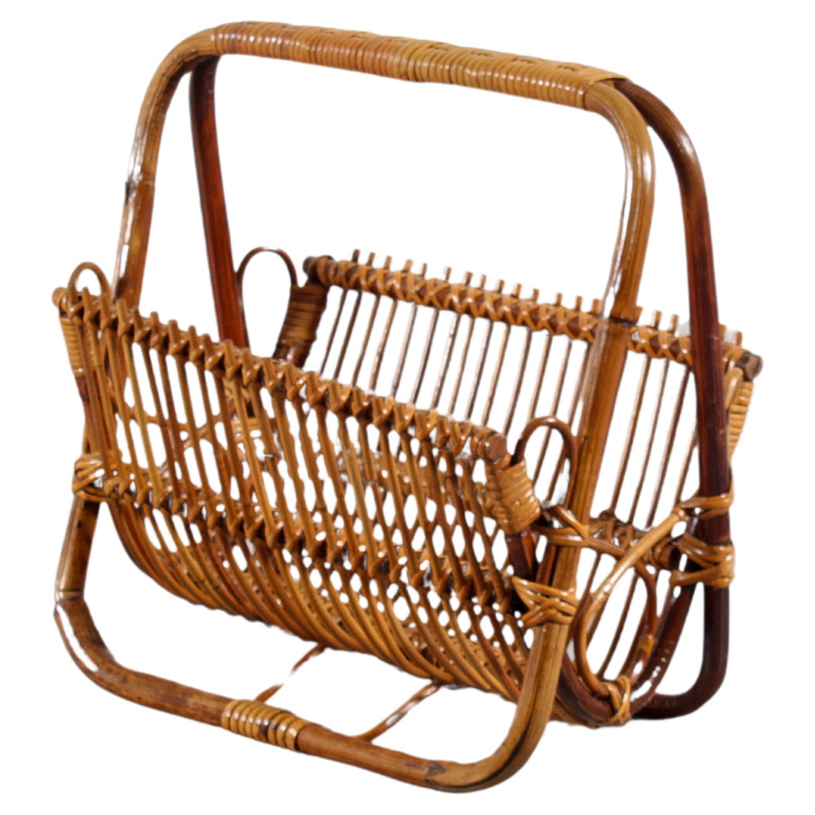 Wicker Magazine Racks and Stands - 75 For Sale at 1stDibs | vintage ...
