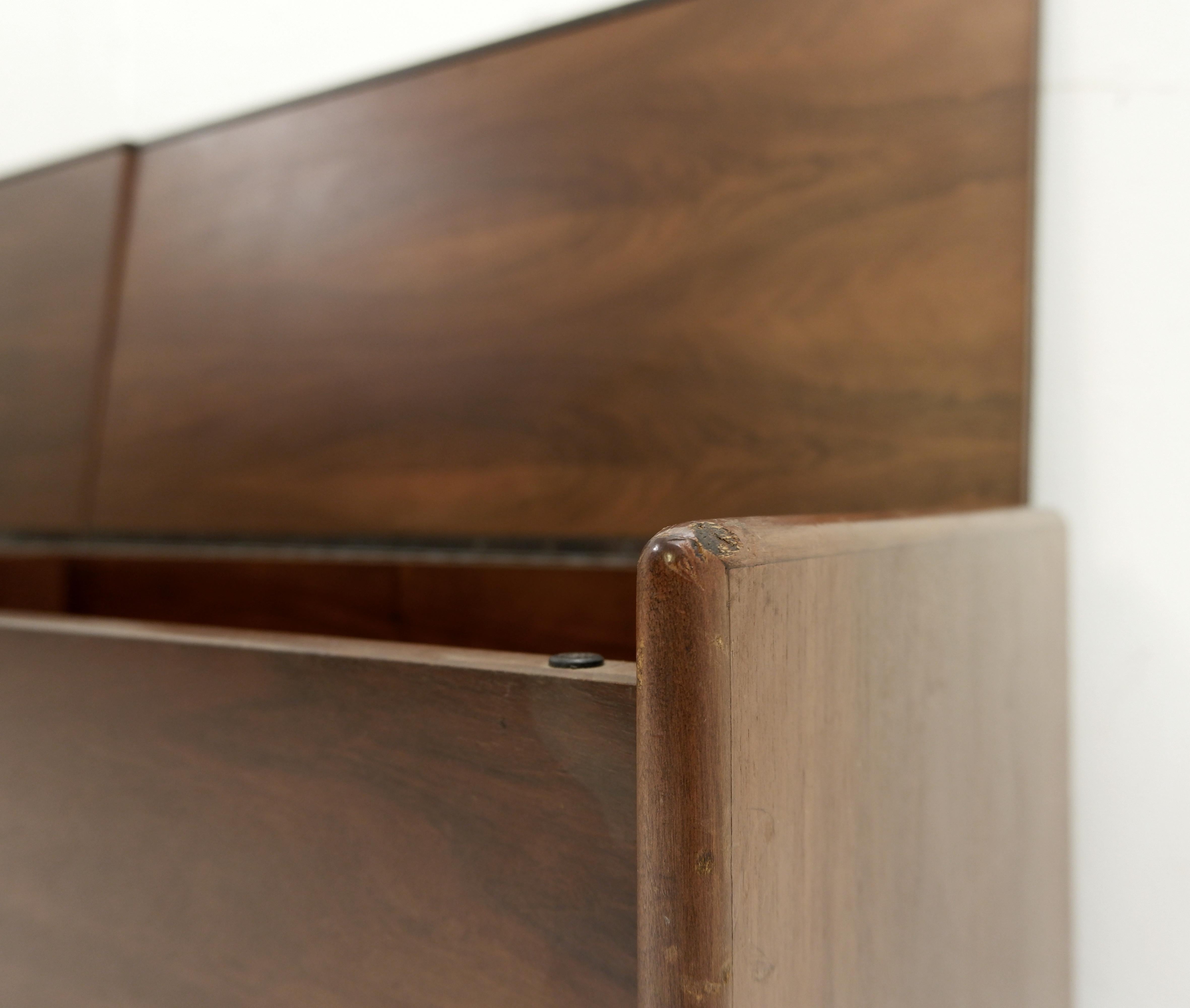 Midcentury Bottom Drawer Bench by Bernini, Italy, 1960s For Sale at 1stDibs