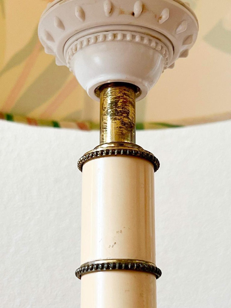 Josef Frank Table Lamp in Brass and Fabric, 1960s For Sale at 1stDibs