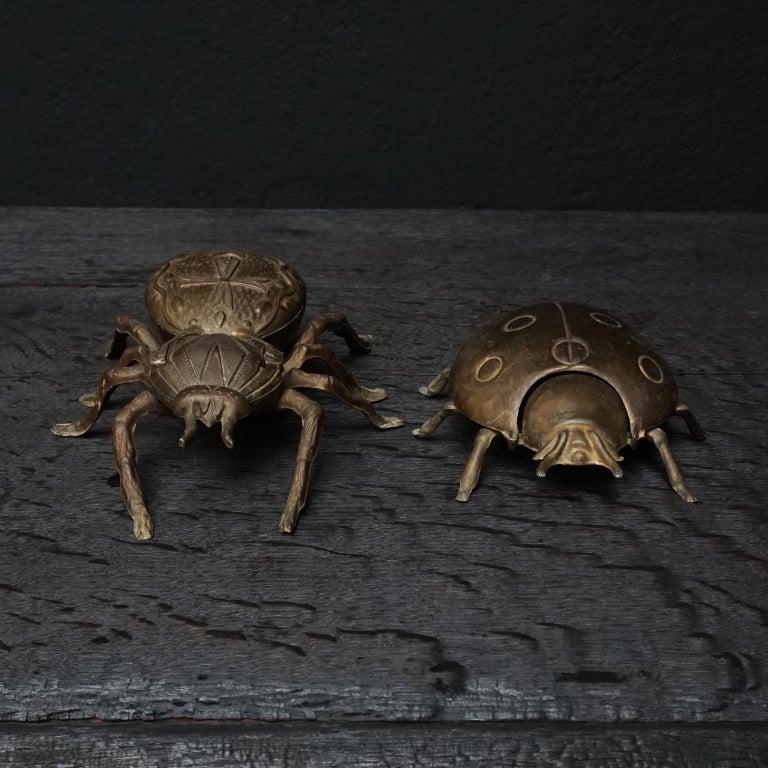 Mid-Century Brass Insects Fly, Spider, Ladybug Ant, Crab Ashtray ...
