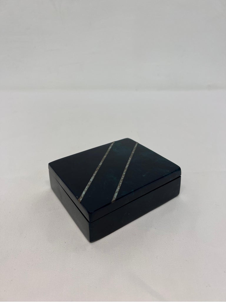 Mid-Century Brazilian Modern Resin and Patinated Bronze Jewel Box For ...