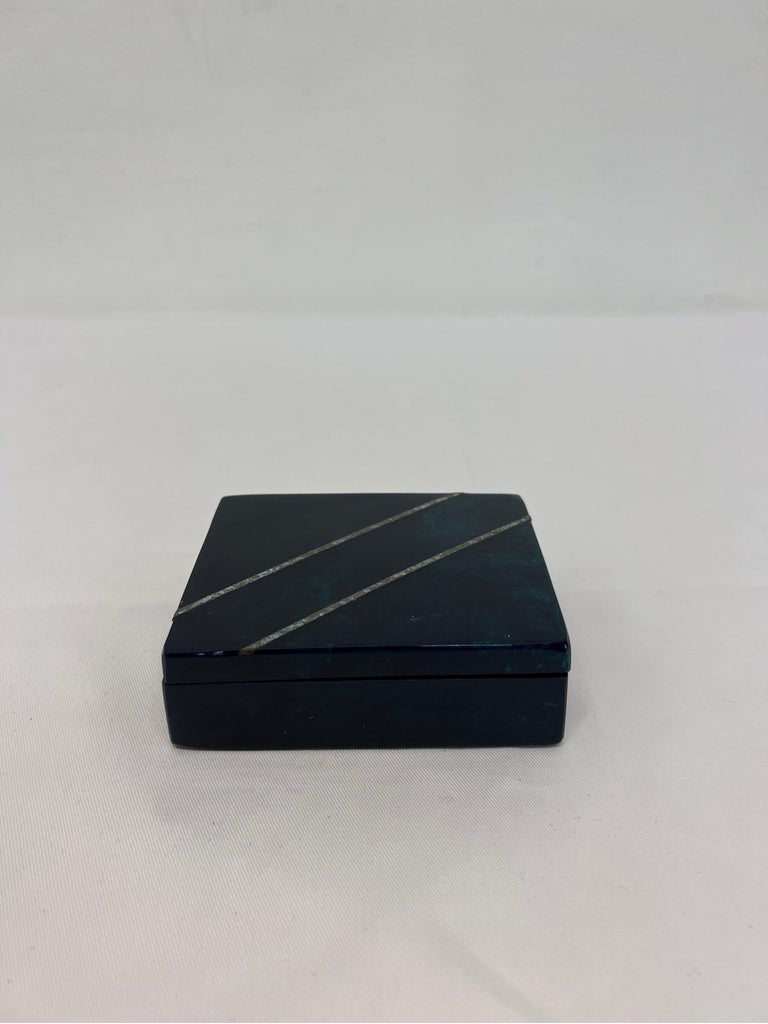 Mid-Century Brazilian Modern Resin and Patinated Bronze Jewel Box For ...