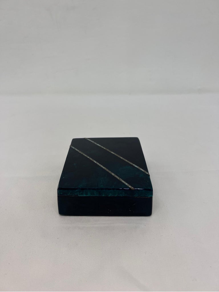 Mid-Century Brazilian Modern Resin and Patinated Bronze Jewel Box For ...