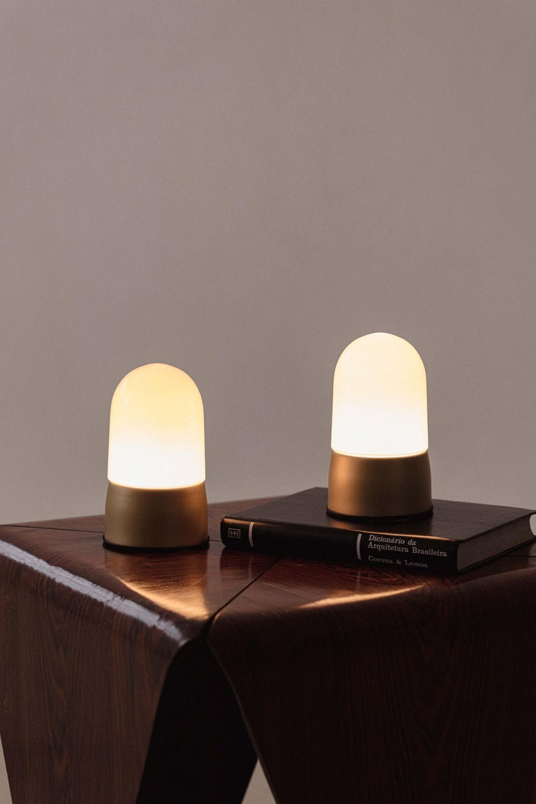 Midcentury Brazilian Pair of Table Lamps by Enrico Furio, Dominici ...