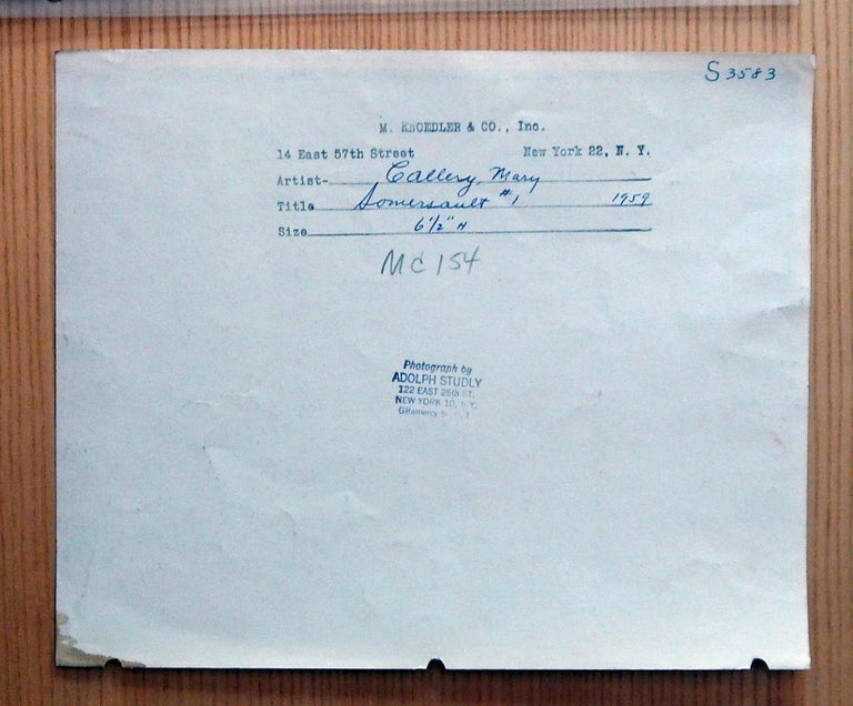 Mary Callery Midcentury Bronze Sculpture, 1959, "Somersault No. 1" For ...