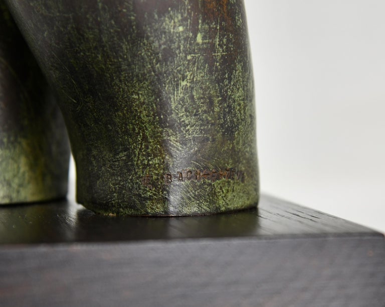 Midcentury Bronze Sculpture Female Torso by Fernando Bach Esteve For ...