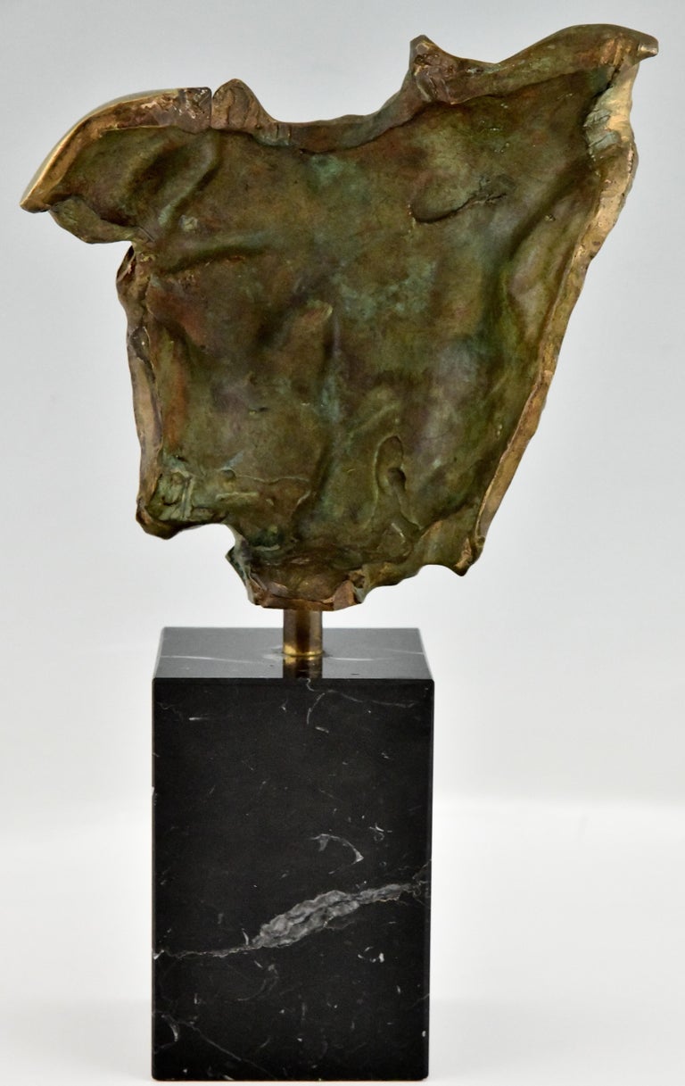 Mid Century Bronze Sculpture Male Torso by Borghese on Marble Base ...