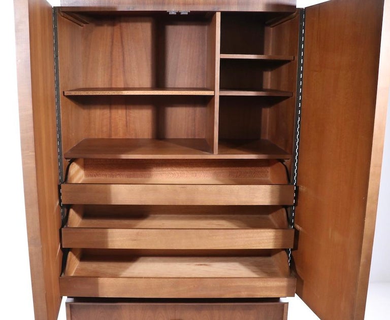 Mid Century Brutalist Chifferobe Cabinet Made in Canada at 1stDibs