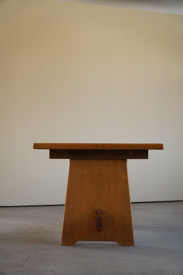 Mid Century, Brutalist Dining Table, Made in Oak, Danish Cabinetmaker ...