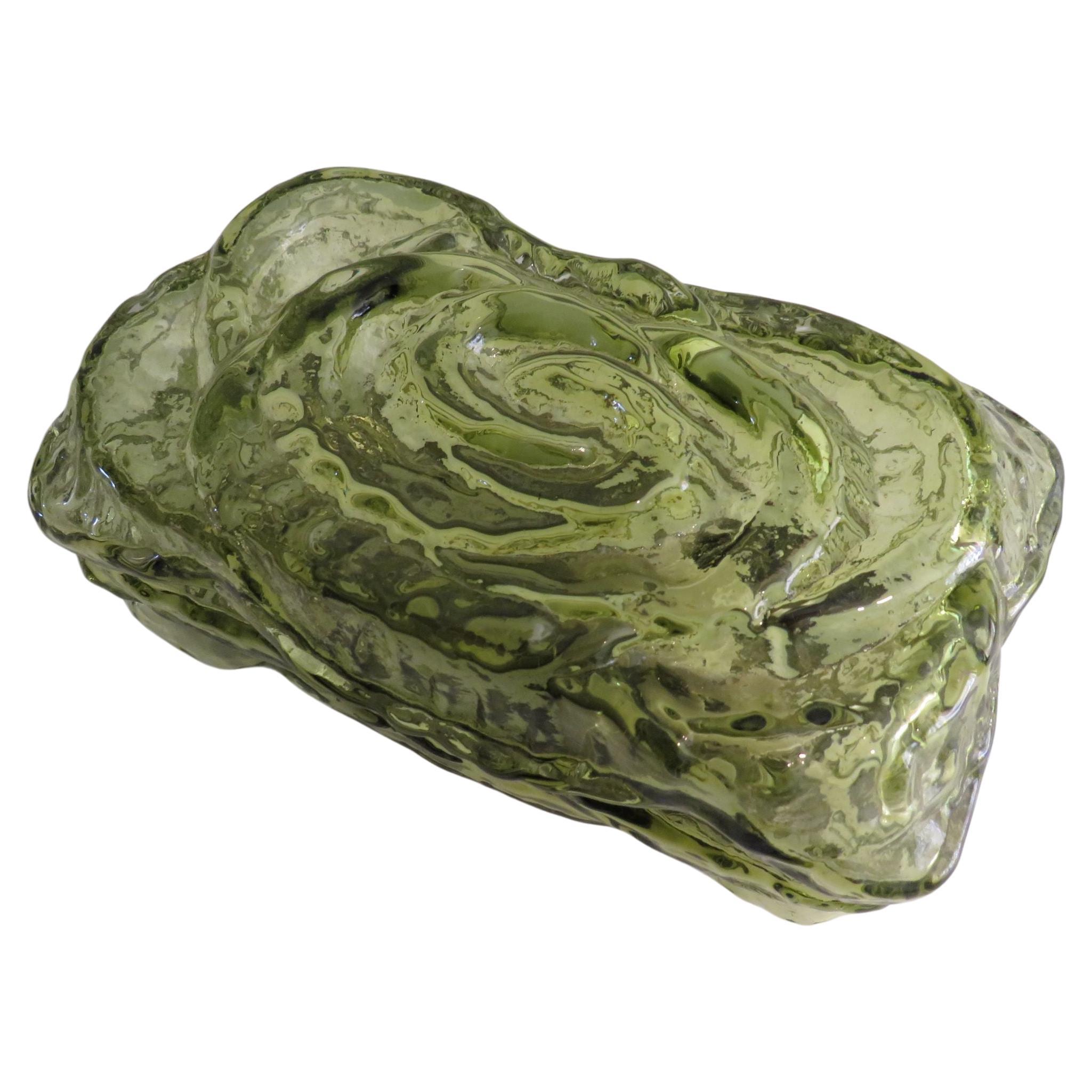 Mid century brutalist green glass wall lamp by Erco, Germany 1960-1970 ...