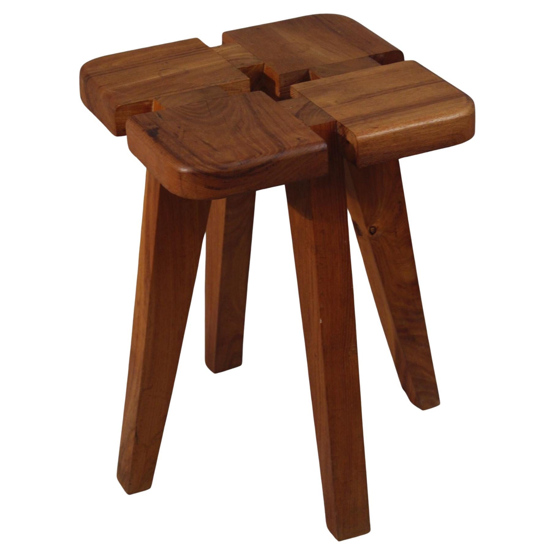 Oak Stools, Brutalist Style For Sale at 1stDibs | brutalist stools