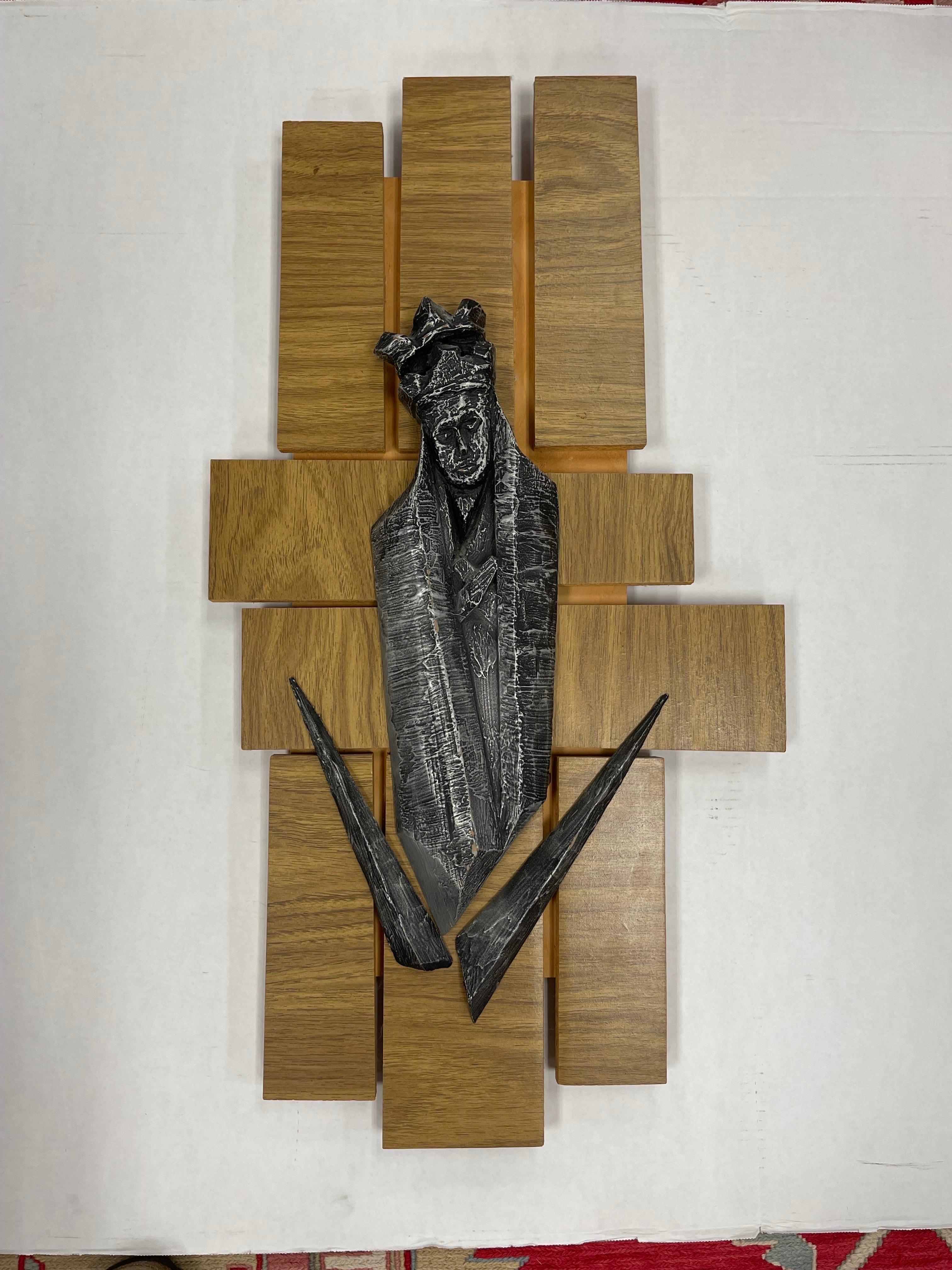 Mid-Century Brutalist Period Framed Sculpture Relief Ready to Hang For ...