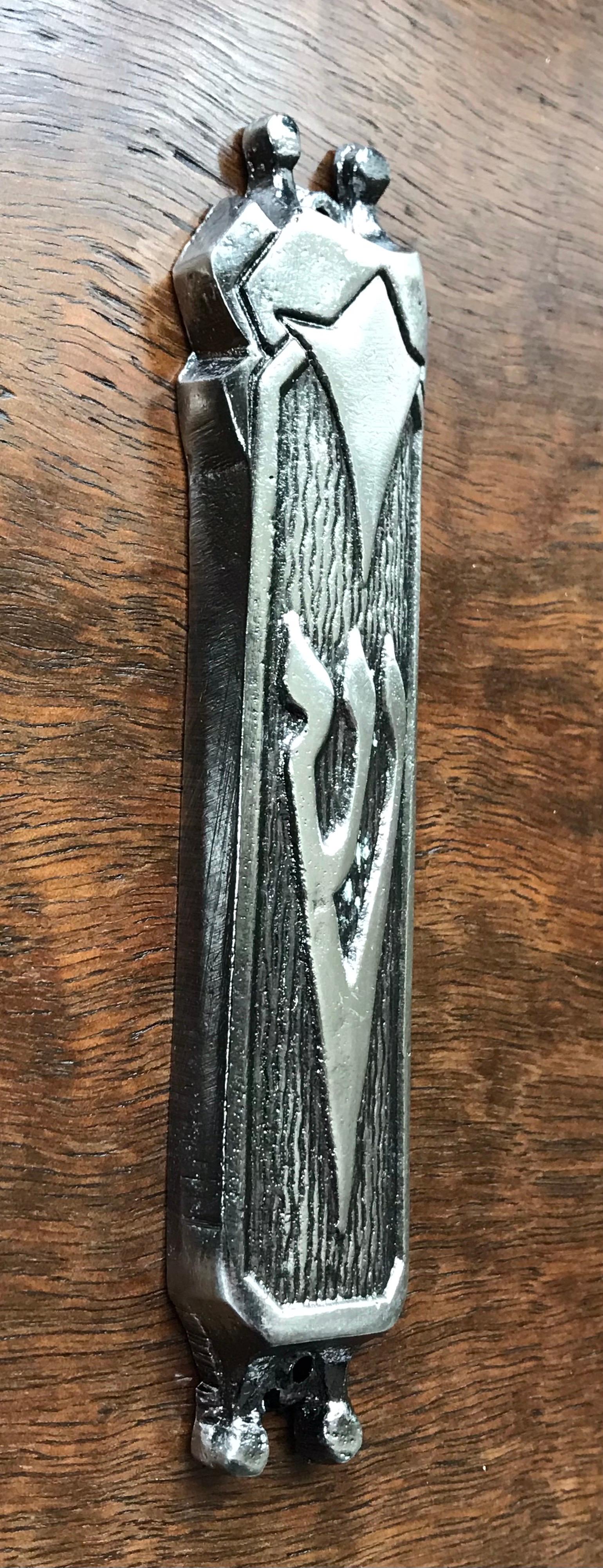 Mid Century Brutalist Silver Metal Mezuzah by Wainberg, Jerusalem at ...