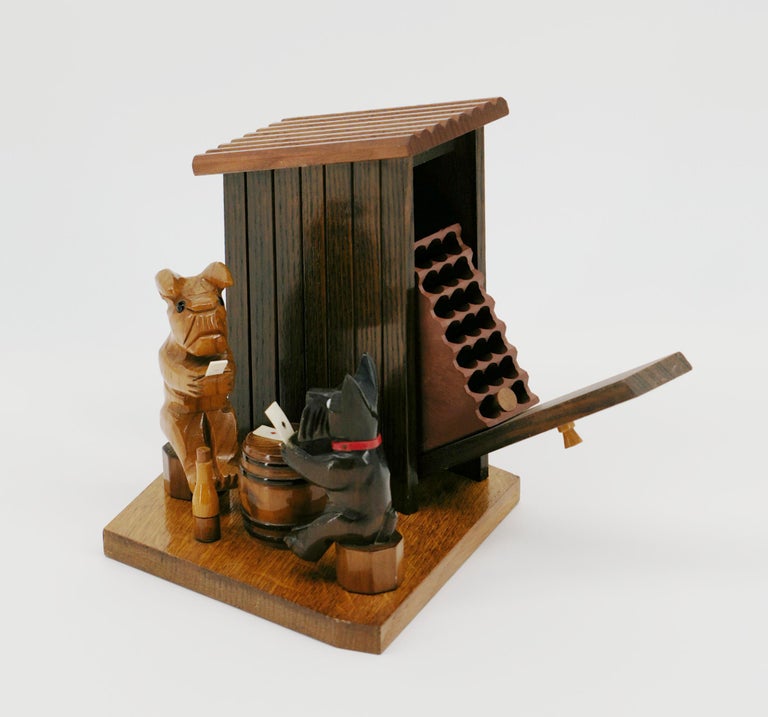 Mid-Century Bulldog and Scottish Terrier Cigarette Box, 1950s For Sale ...
