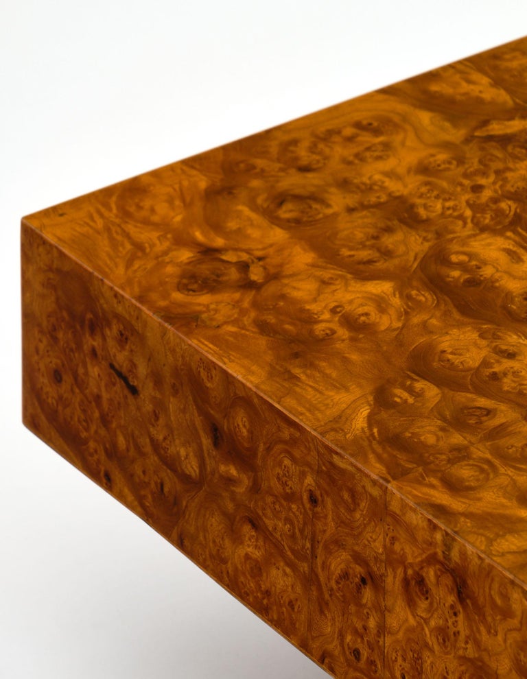 Midcentury Burl Ash Coffee Table at 1stDibs