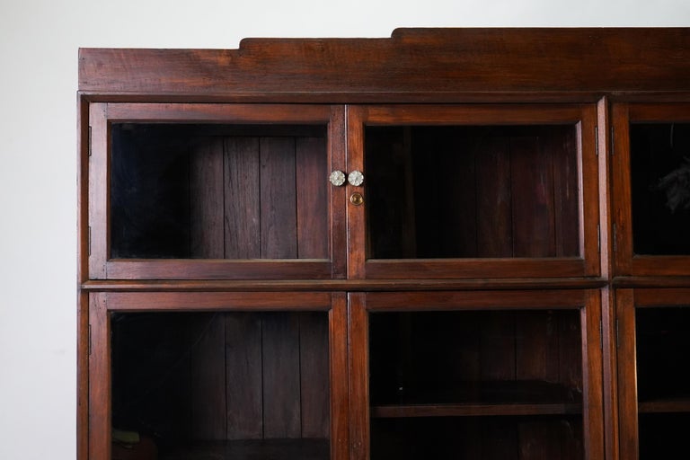 Mid-Century Modern British-Burmese Colonial Teak Bookcase For Sale at ...