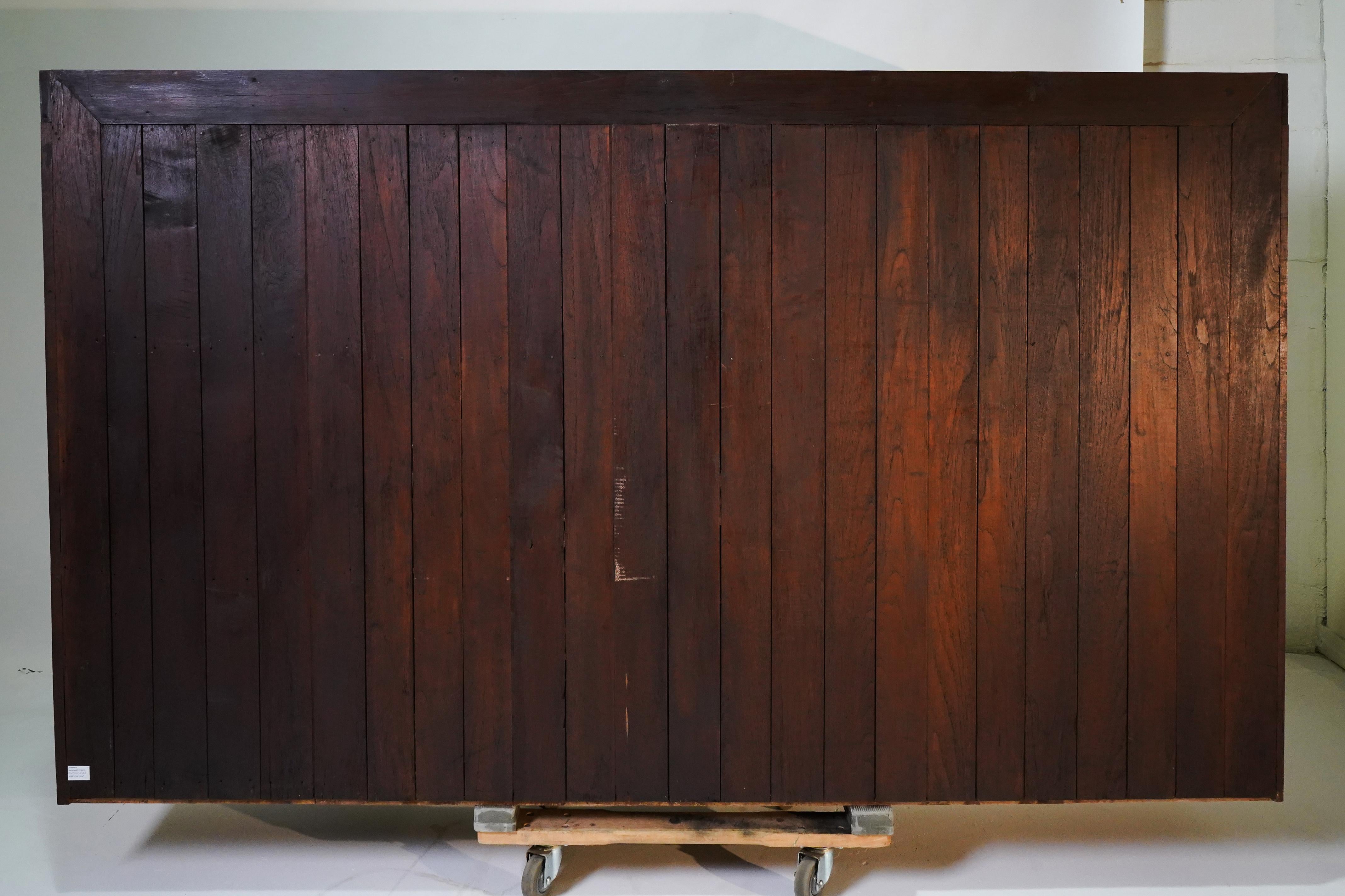 Mid-Century Modern British-Burmese Colonial Teak Bookcase For Sale at ...