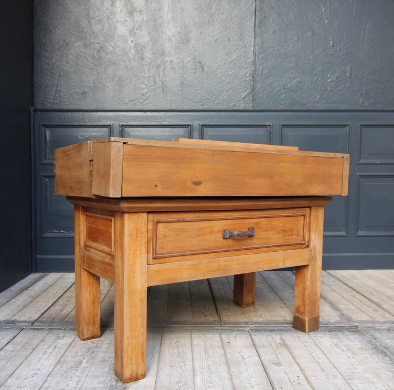 Mid Century Butcher Block at 1stDibs
