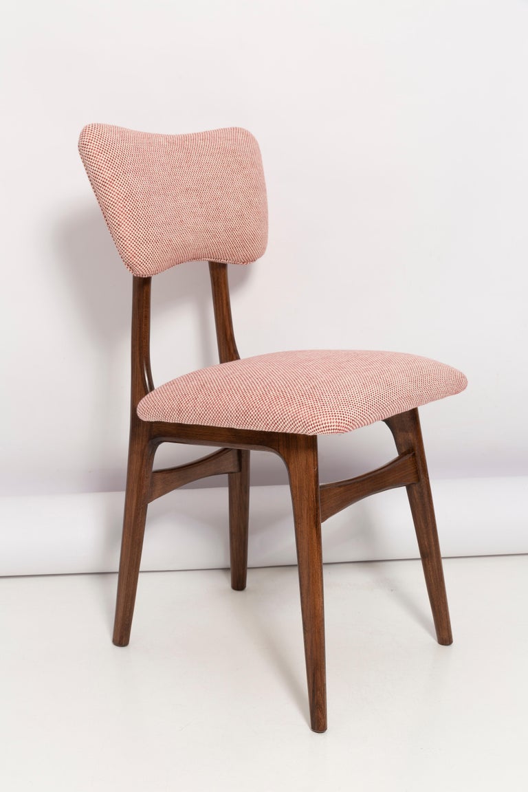 Mid-Century Butterfly Dining Chair, Peony Cotton, Poland, 1960s For ...