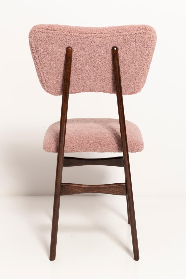 Mid Century Butterfly Dining Chair, Pink Boucle, Europe, 1960s For Sale ...