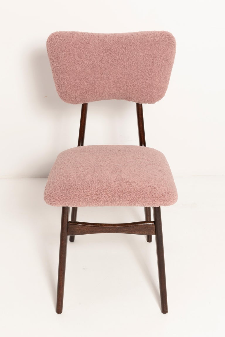 Mid Century Butterfly Dining Chair, Pink Boucle, Europe, 1960s For Sale ...