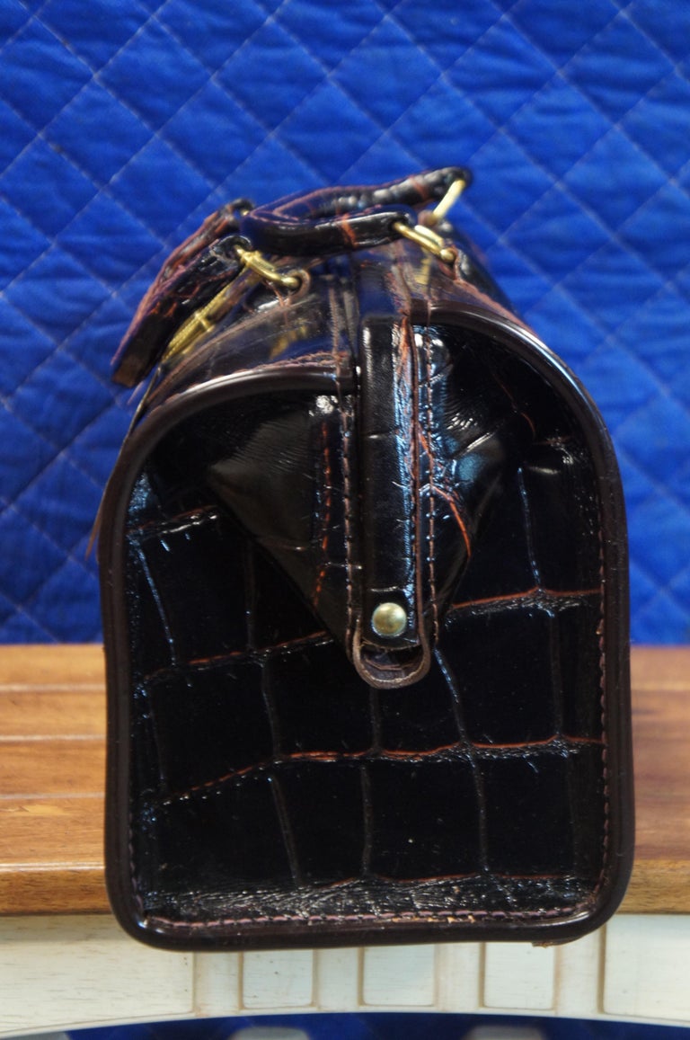 Mid Century Byron Upjohn Top Grain Leather Doctors Medical Bag Travel ...