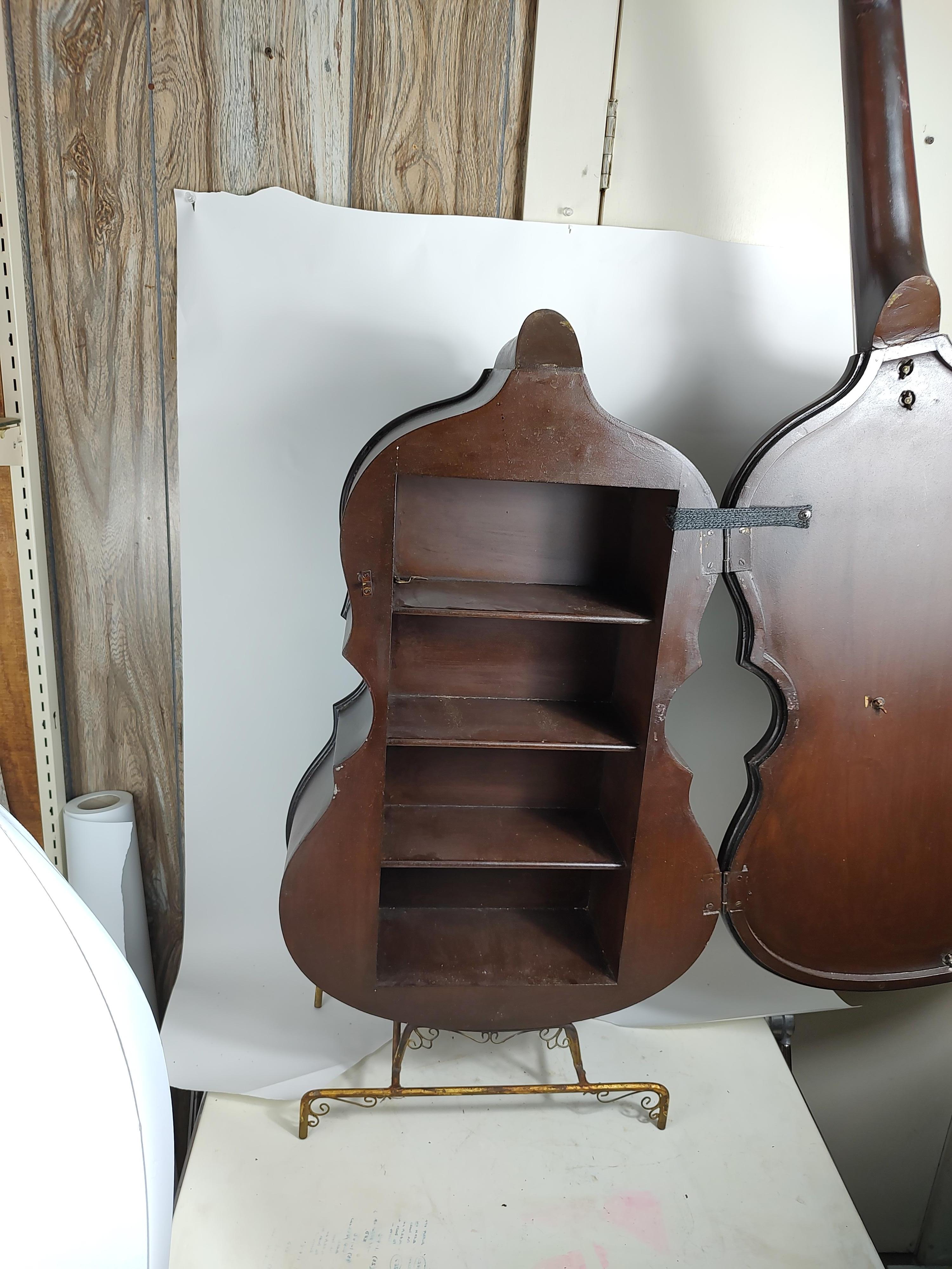 Mid Century Cabinet in the Form of Bass Cello For Sale at 1stDibs