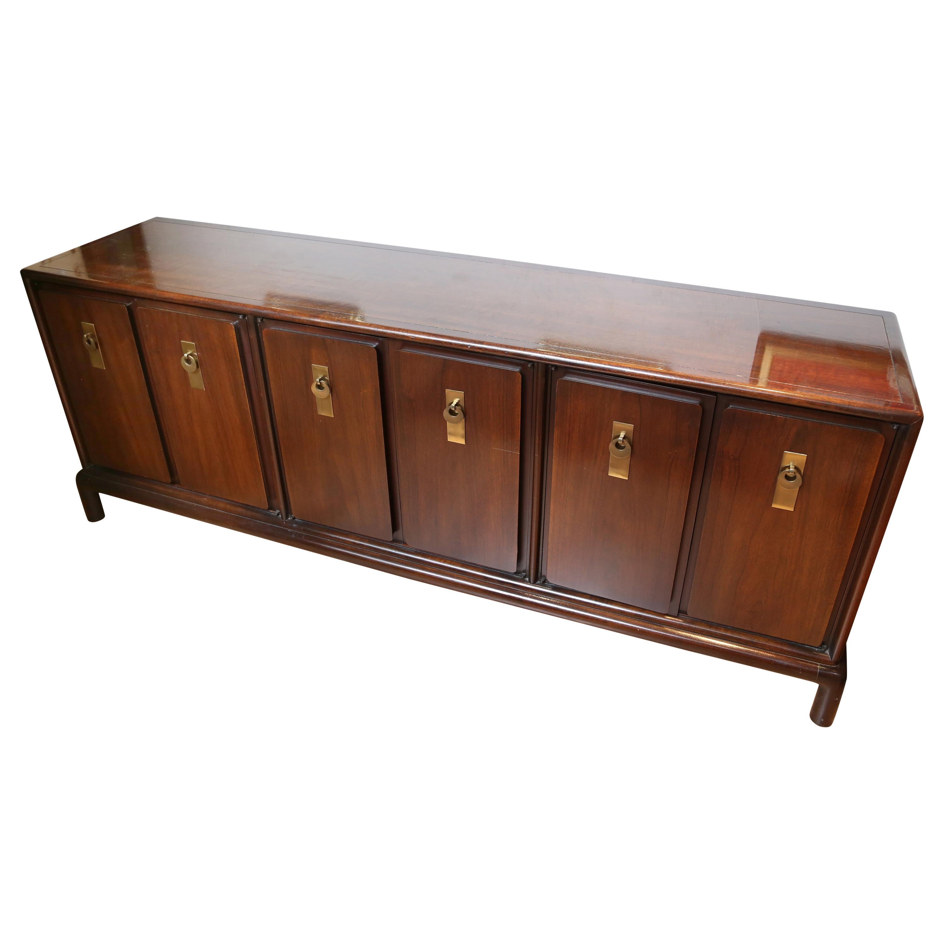 Midcentury Campaign Style Sideboard by John Stuart at 1stDibs ...