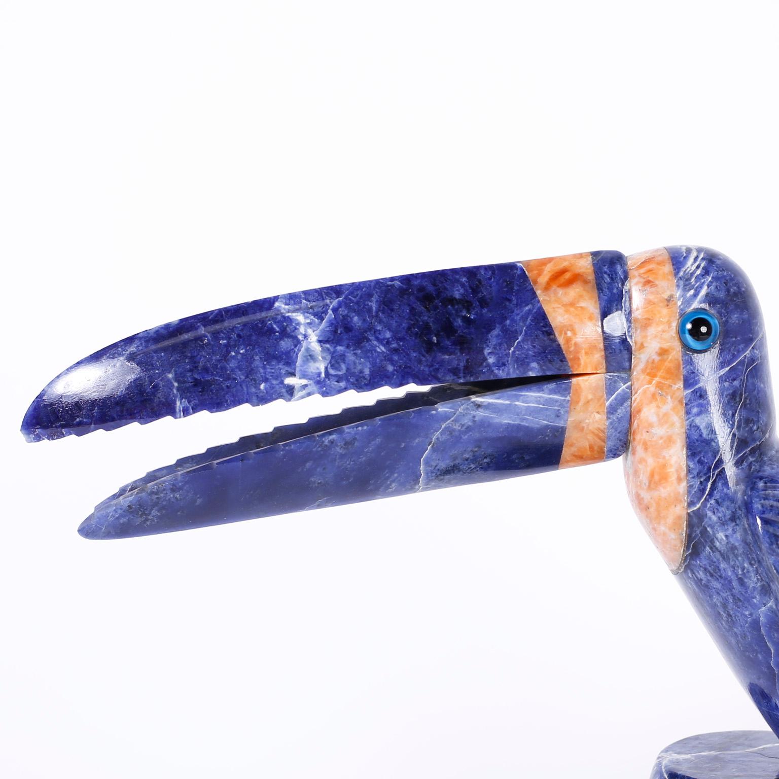 Midcentury Carved Stone Toucan at 1stDibs | toucan stone