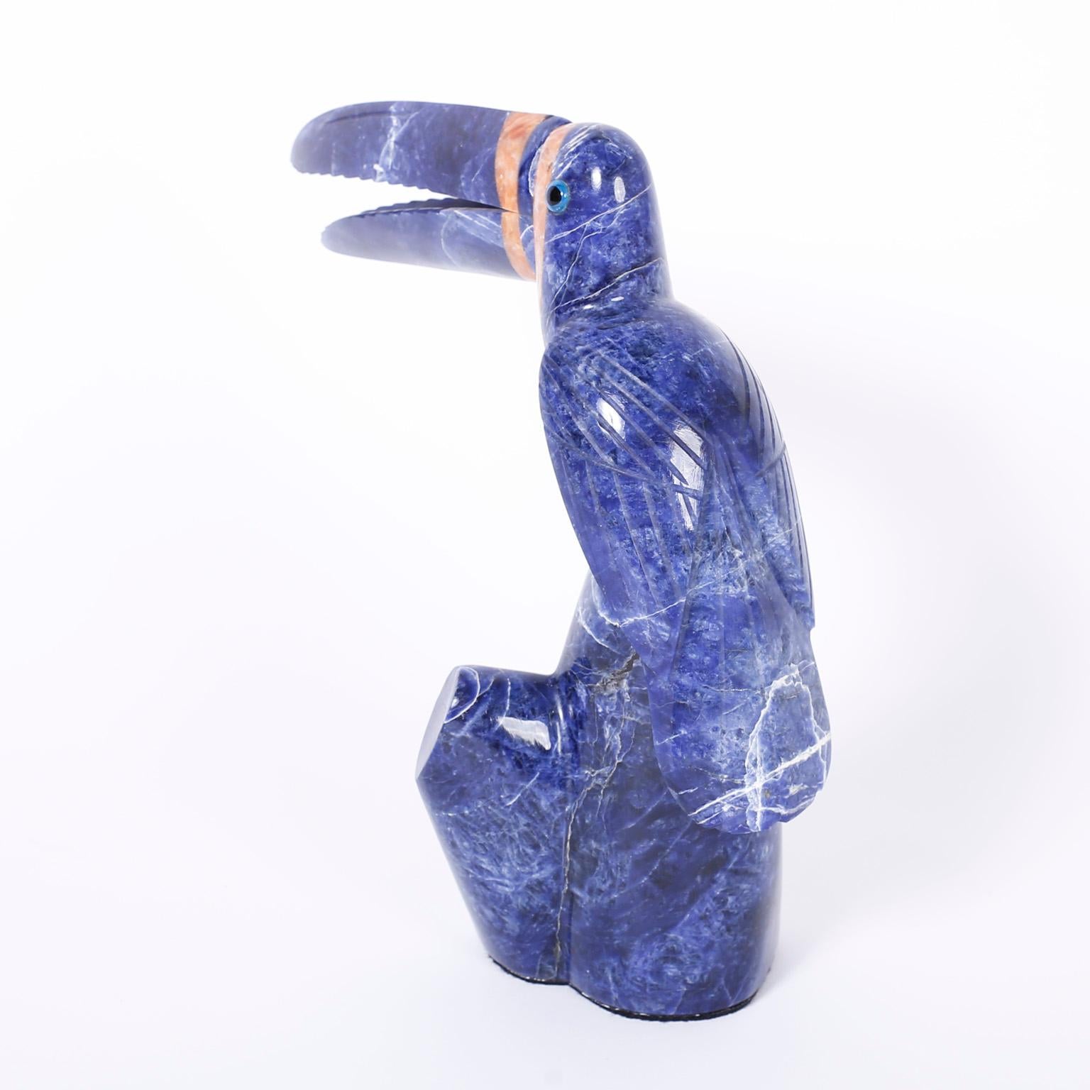 Midcentury Carved Stone Toucan at 1stDibs | toucan stone